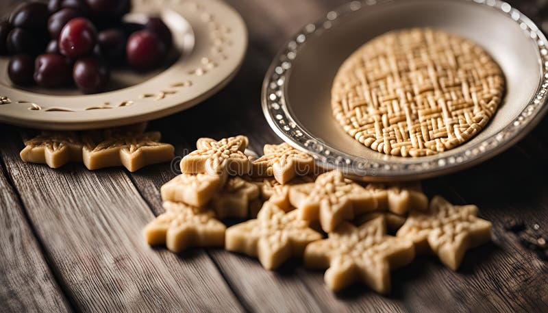 Holy Communion on a Wooden Table Stock Illustration - Illustration of ...