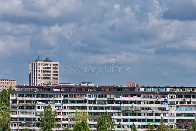 Communism blocks stock photo. Image of bucharest, degraded - 53048300