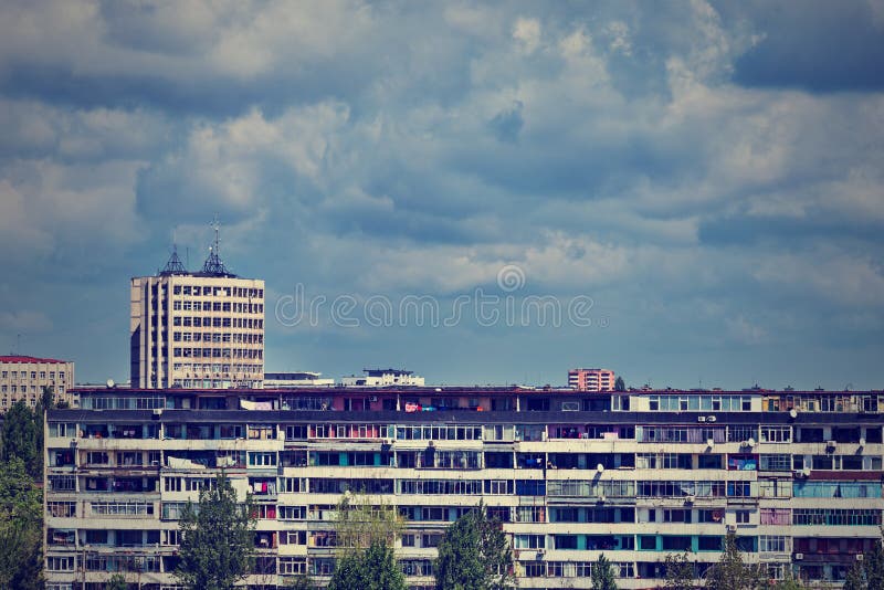 Communism blocks stock photo. Image of apartments, urban - 53078332