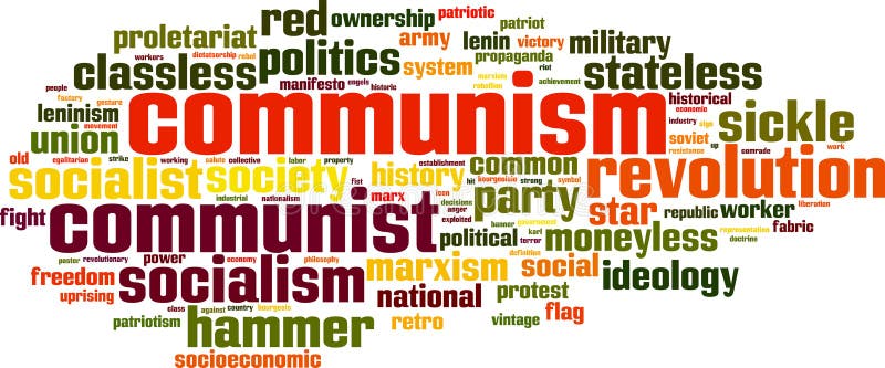 Communism word cloud stock vector. Illustration of leninism - 271688168
