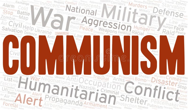 Communism Word Cloud. Vector Made with the Text only. Stock Vector ...