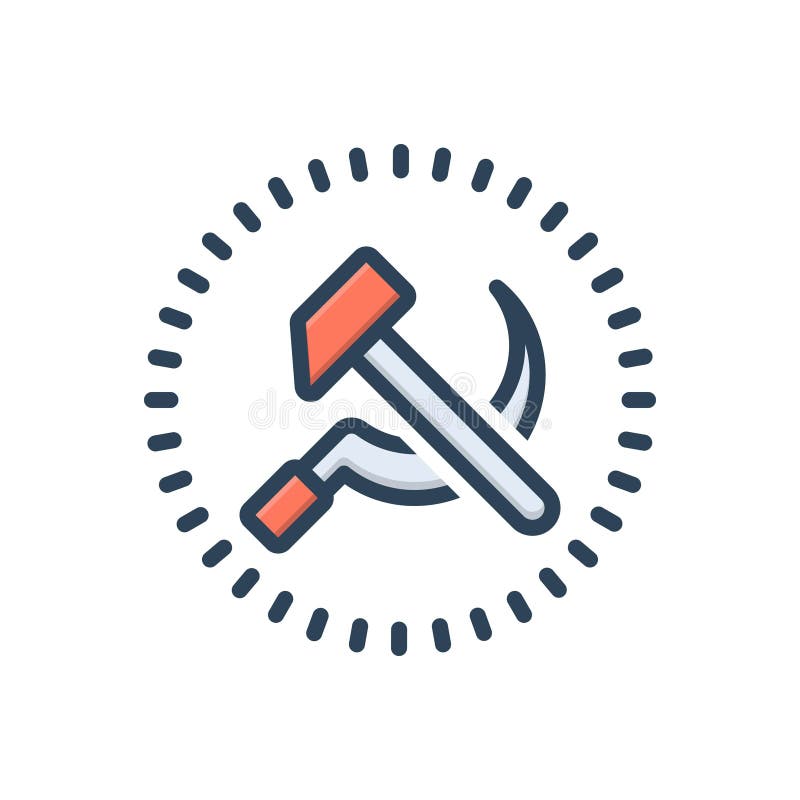 Color Illustration Icon for Communist, Political and Propaganda Stock ...