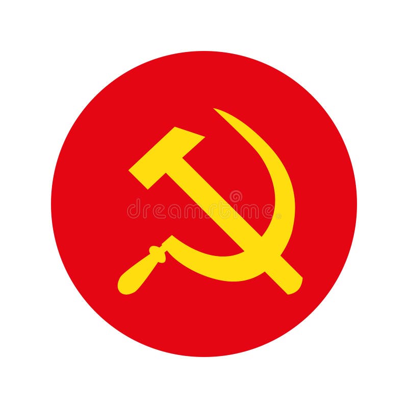 Communist Icon. Hammer and Sickle. Communist Party Stock Illustration ...