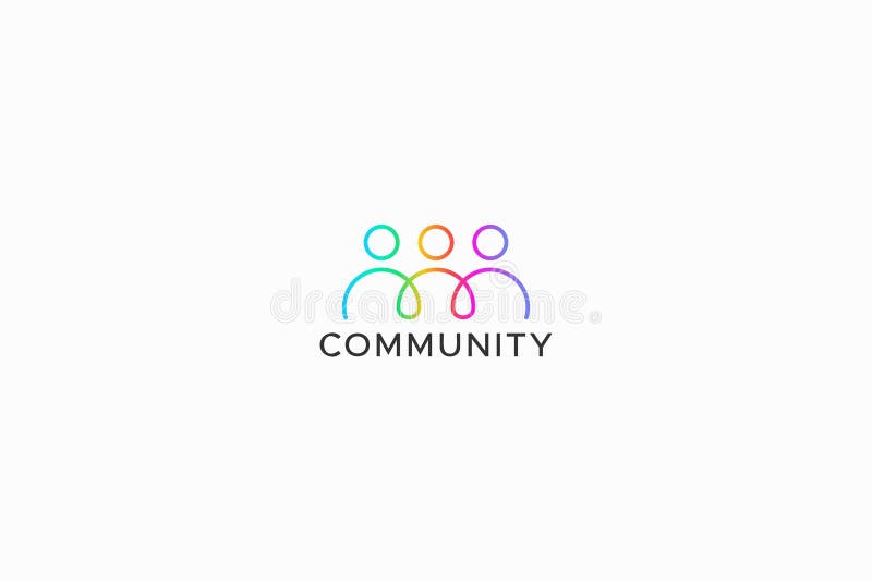 Logo Colorful Connections Building Vibrant Community Networks Stock ...