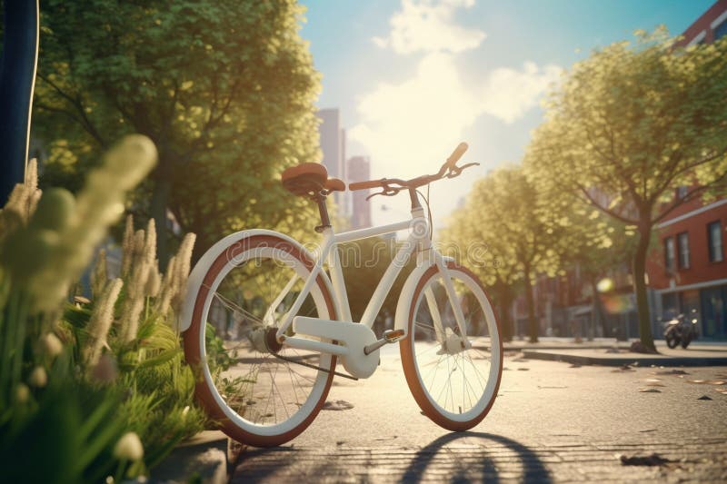 Community Bike Ride Promoting a Healthy Stock Illustration - Illustration of bicycle, cycling ...