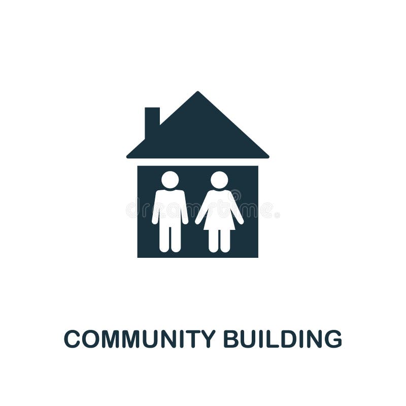 Community Building Icon. Creative Element Design from Icons Collection ...