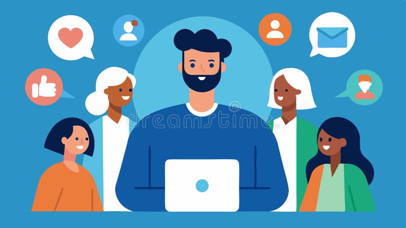 Community Building an Illustration Showing the Strategist Interacting ...