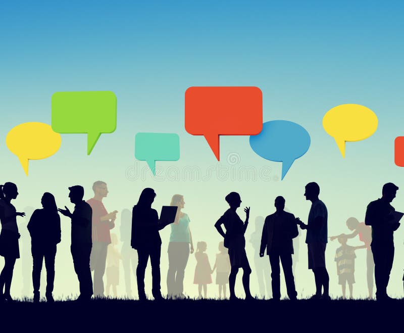 Community Business Team Digital Communication Concept Stock ...