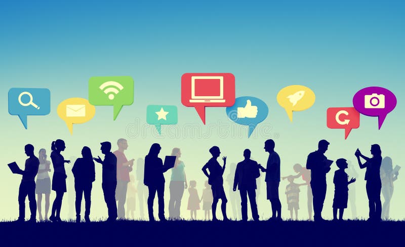 Community Business Team Digital Communication Concept Stock Image ...