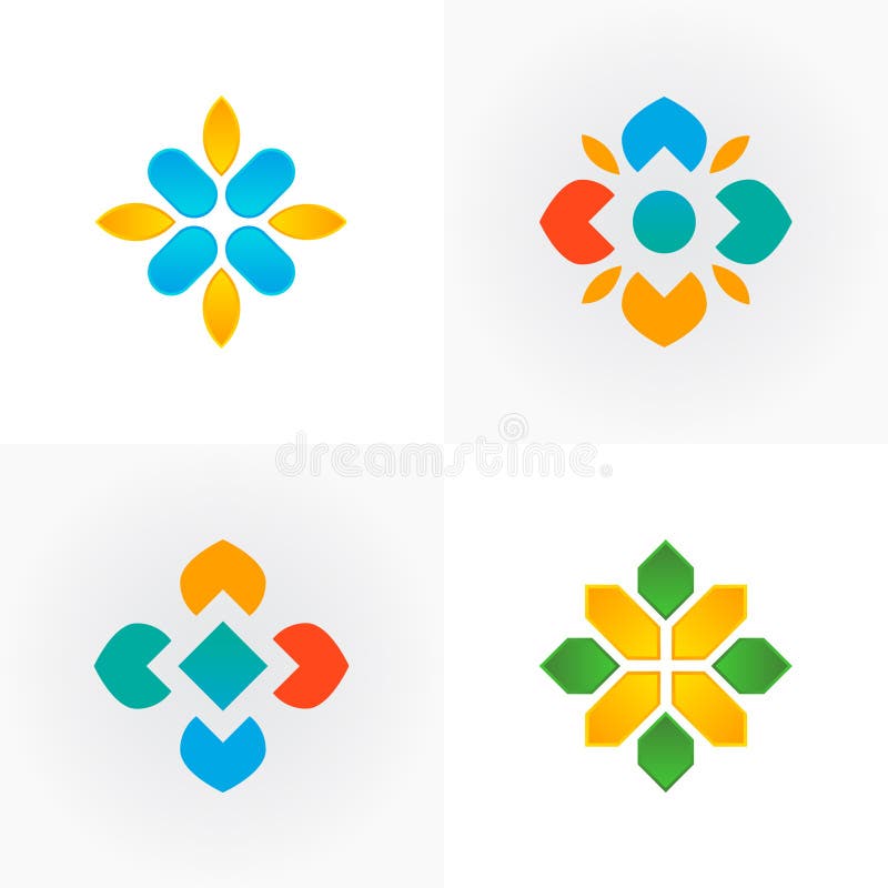Community Care Logo Tamplate or Flowers Tamplate Stock Vector ...