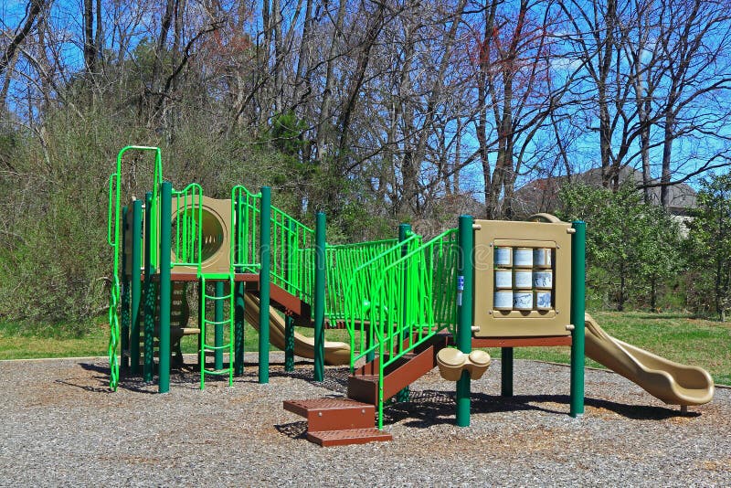 Community Children Playground Stock Image - Image of town, area: 53041985