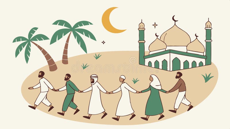 Community Circle Dance, Cultural Unity and Joy Vector Design Generative ...