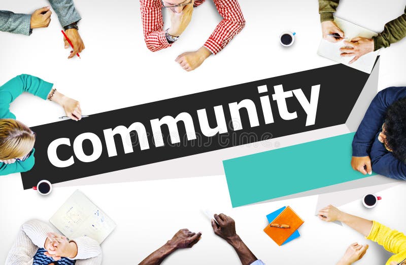 Community Citizen Connection Group Network Concept Stock Image - Image ...