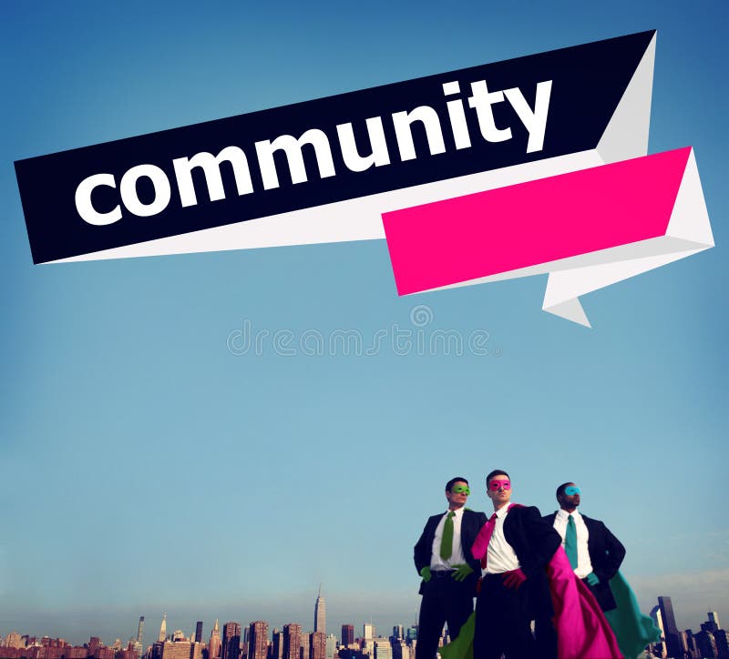 Community Citizen Diversity Connection Communication Concept Stock ...