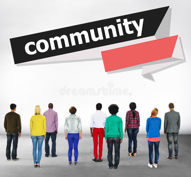 Community Citizen Connection Group Network Concept Stock Image - Image ...