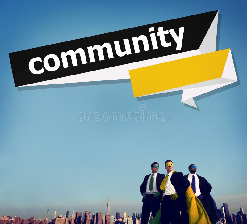 Community Citizen Connection Group Network Concept Stock Photo - Image ...