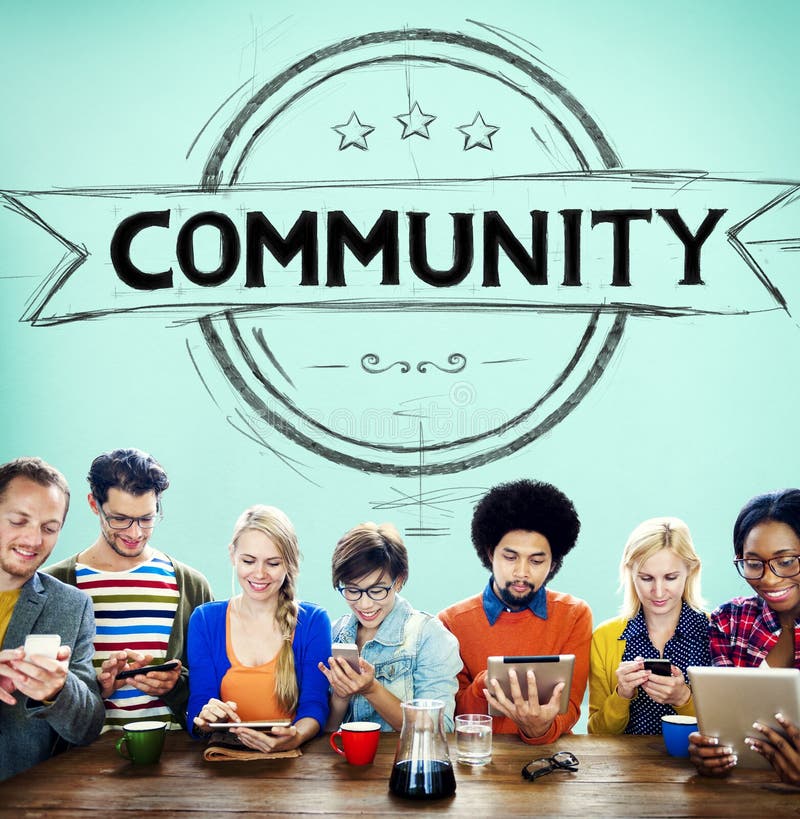 Community Citizen Diversity Connection Communication Concept Stock ...