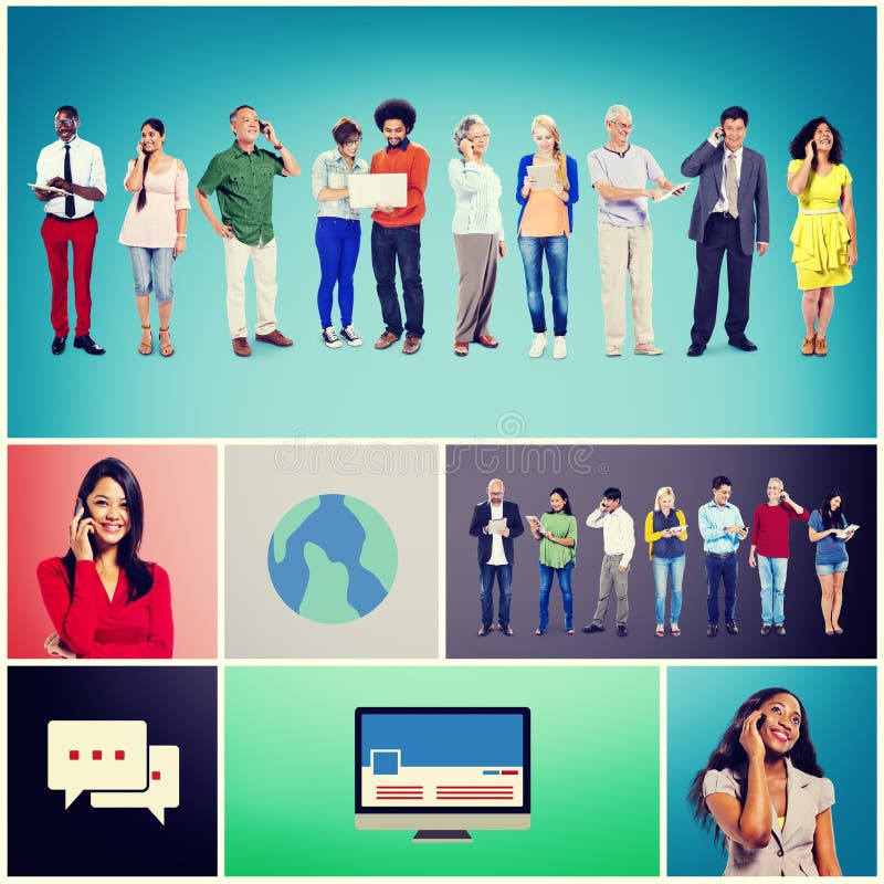 Community Communication Networking Technology Content Concept Stock ...