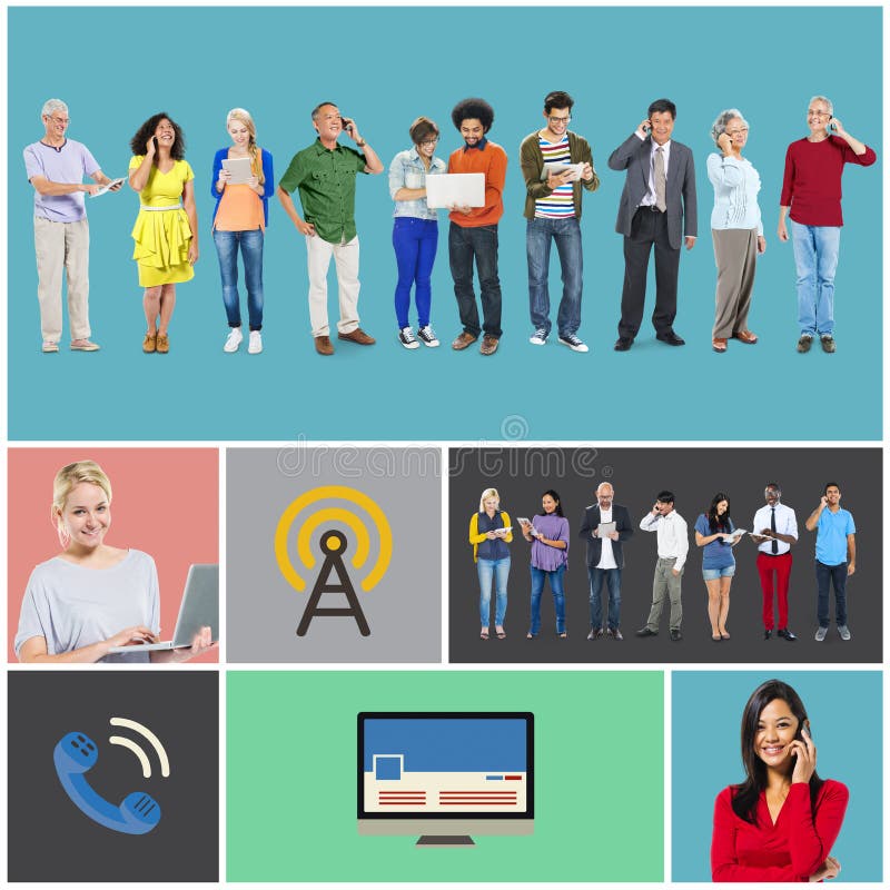 Community Communication Networking Technology Content Concept Stock ...