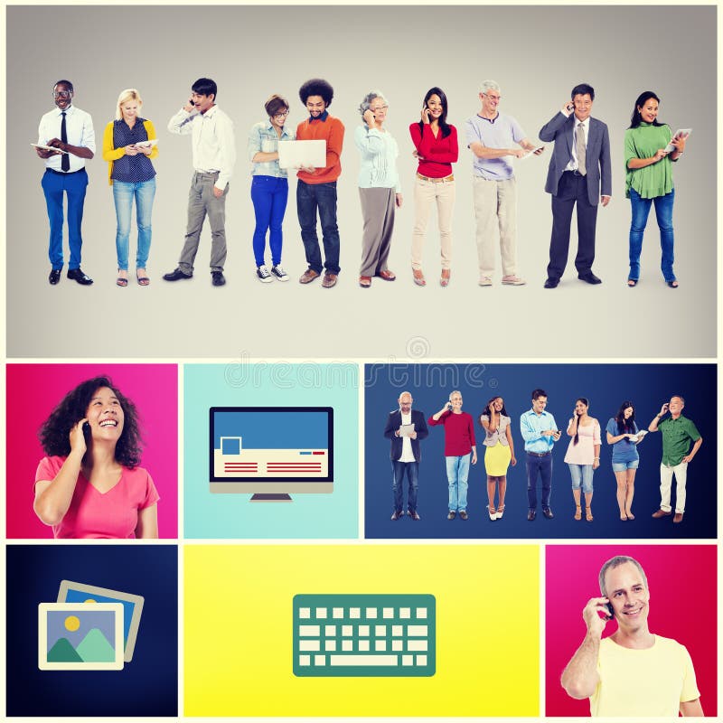 Community Communication Networking Technology Content Concept Stock ...