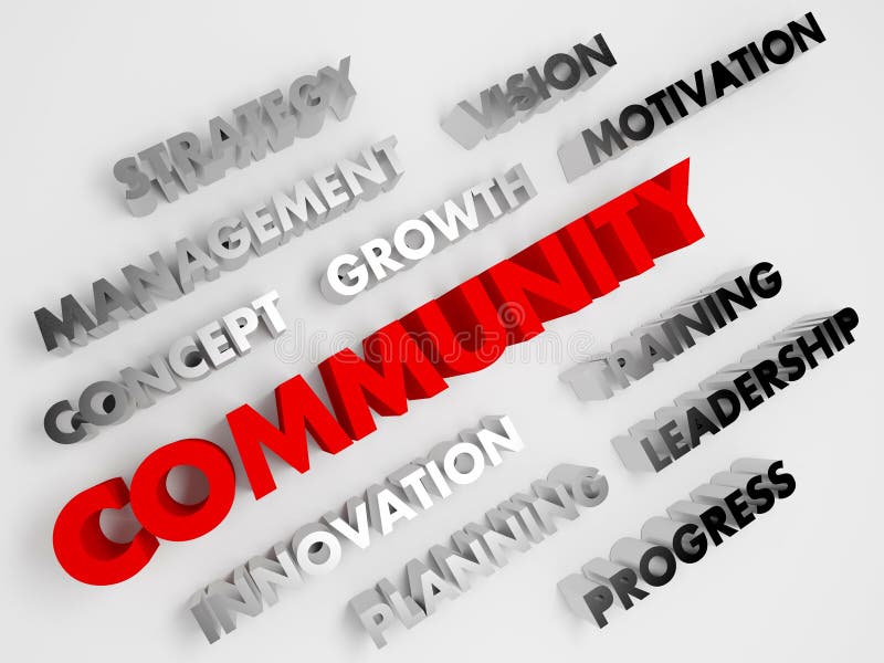 Community Society Sharing Communication Belonging Concept Stock ...