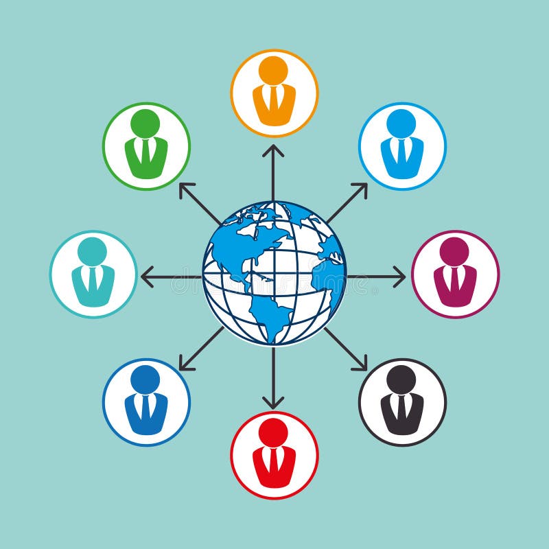 Community with Connect People Stock Vector - Illustration of connecting ...