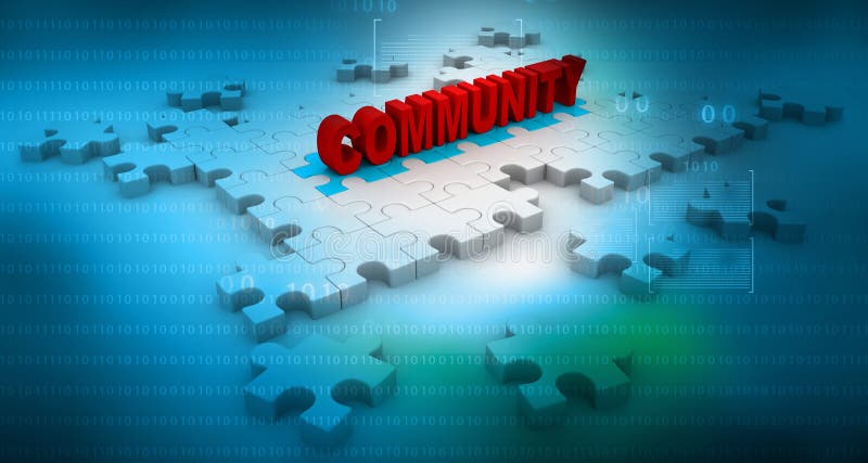 Community Connection on Internet - Vector Flat Icon Stock Vector ...