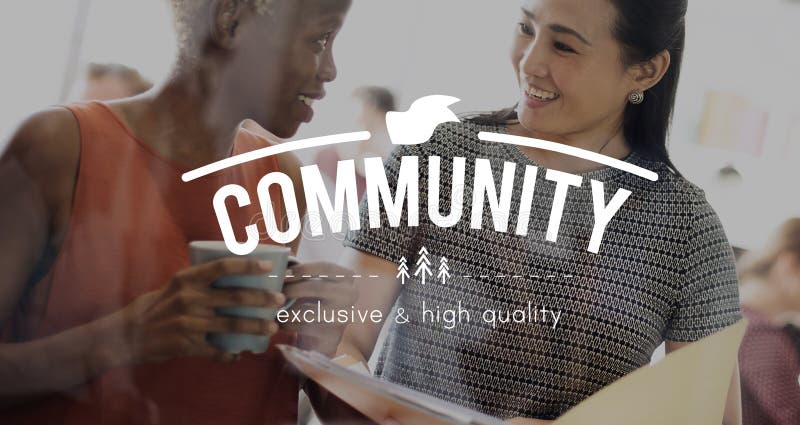 Community Connection Network Togetherness Concept Stock Photo - Image ...