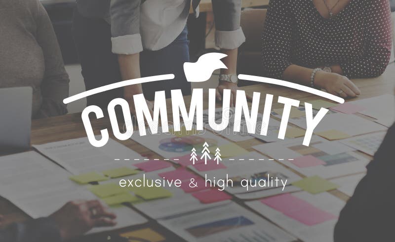 Community Connection Network Togetherness Concept Stock Image - Image ...