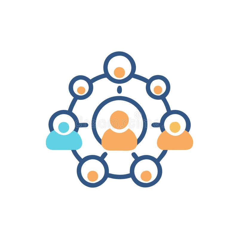 Community Engagement Icon for Collaboration Stock Illustration ...