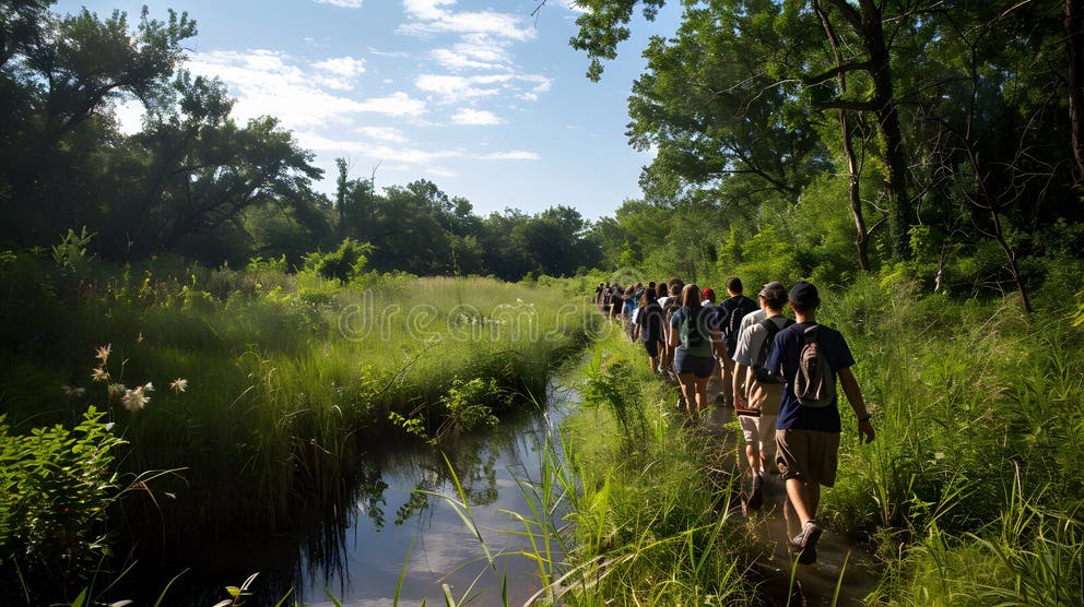 Community Environmental Education Stock Illustration - Illustration of ...