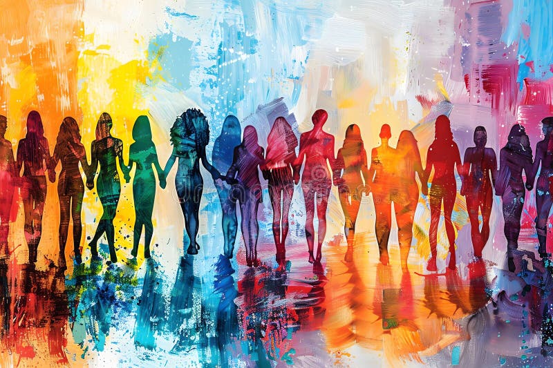 Community Event Bringing People Together Stock Illustration ...