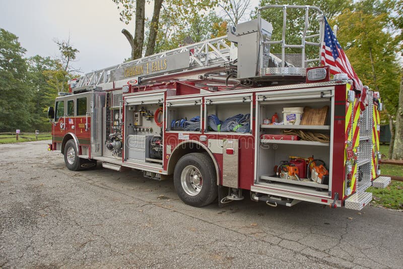 Community Fire Truck editorial photography. Image of equipment - 205052917