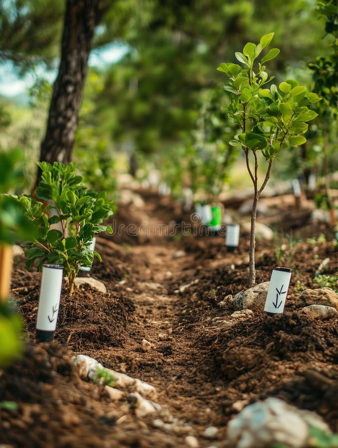 Community Forest Project Showcases Young Trees in a Developing Lush ...