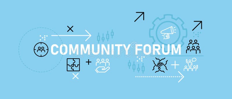 Community Forum Concept Highlighting Social Interaction Group ...