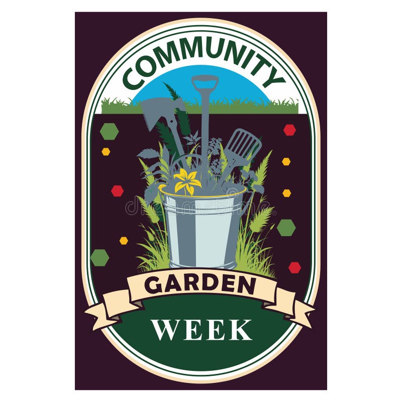 Community Garden Week stock vector. Illustration of decor - 373260979