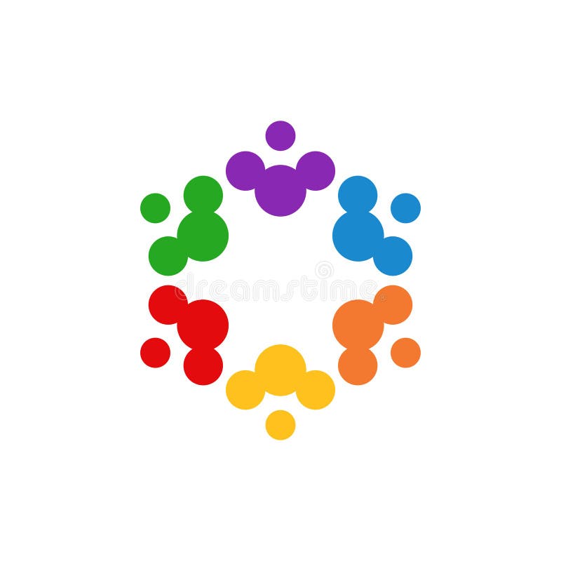 Community Graphic Design Template Vector Isolated Illustration Stock ...