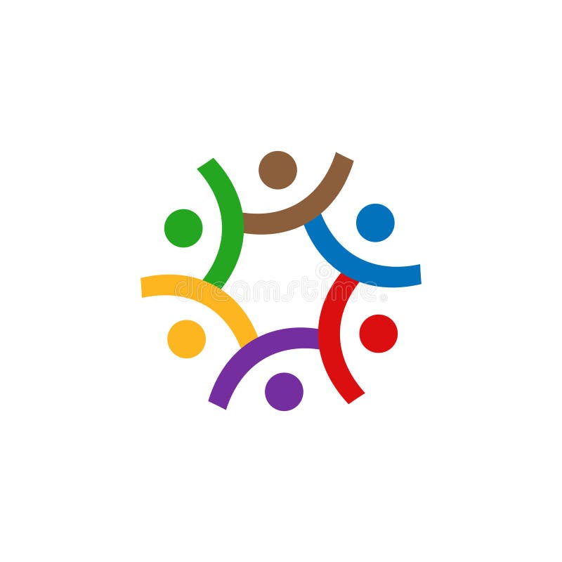 Community Graphic Design Template Vector Isolated Illustration Stock ...