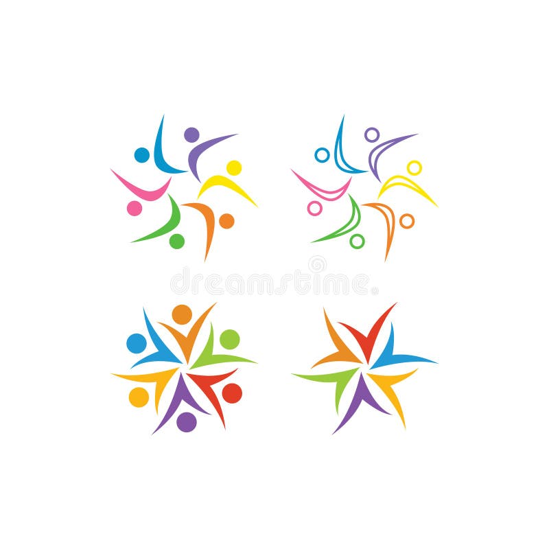 Community Graphic Design Template Vector Isolated Illustration Stock ...