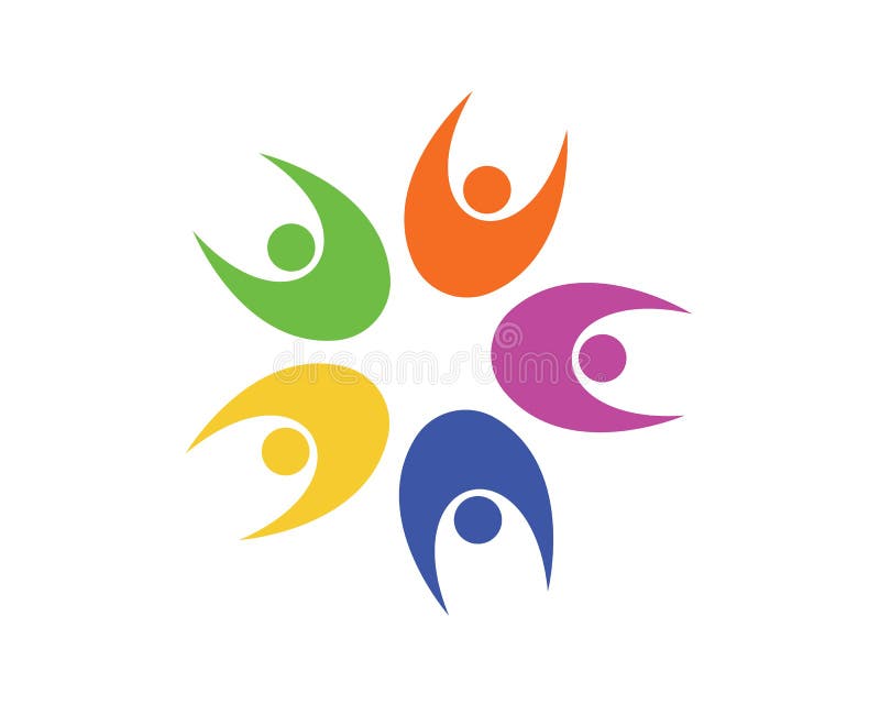 Community Group Care Logos Symbols and Icons Stock Vector ...