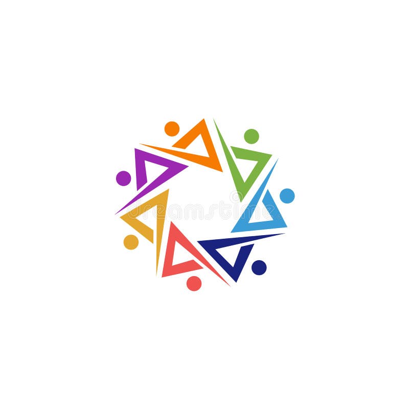 Community Group Logo Design Template Vector Illustration Stock Vector ...