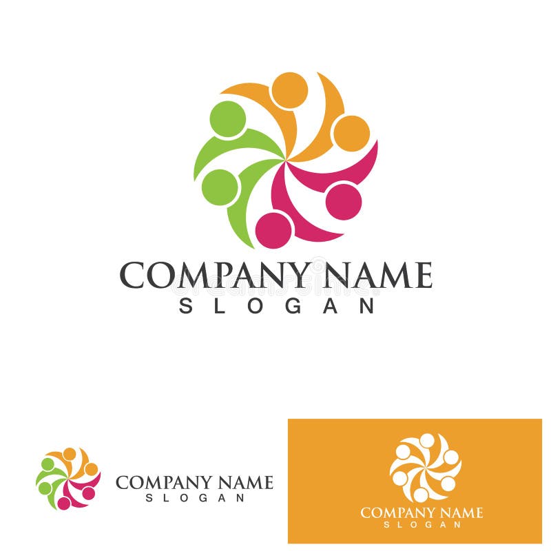 Community Group Logo, Network and Social Icon Stock Illustration ...