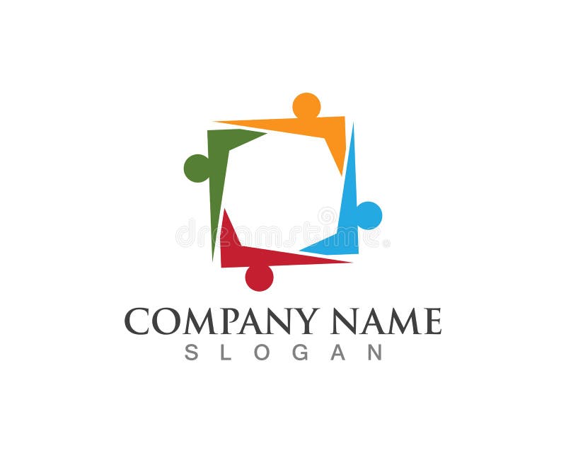 Community Group People Logos Stock Vector - Illustration of concept ...