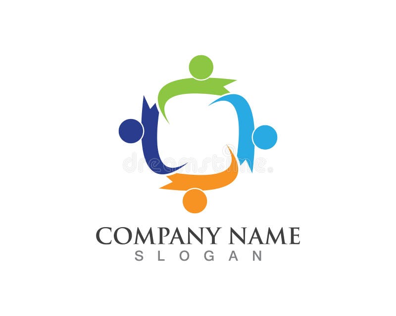 Community Group People Logos Stock Vector - Illustration of human ...