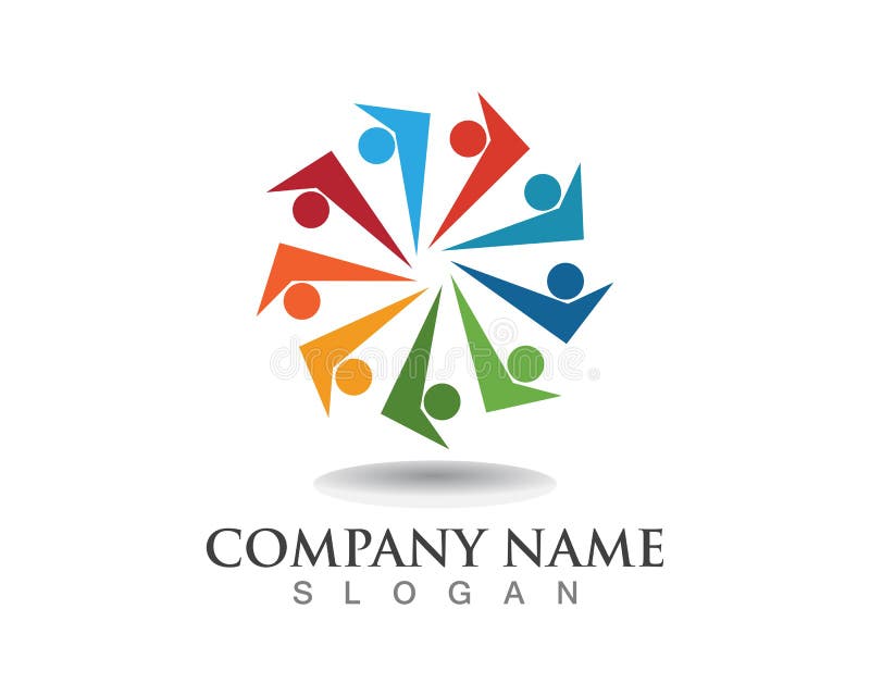 Community Group People Logos and Symbols Stock Illustration ...