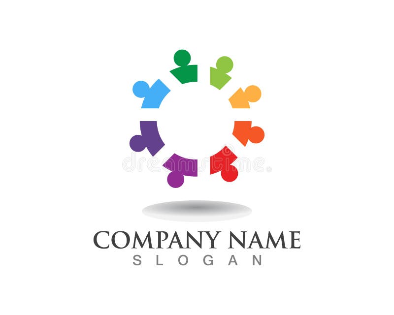 Community Group People Logos and Symbols Stock Vector - Illustration of ...