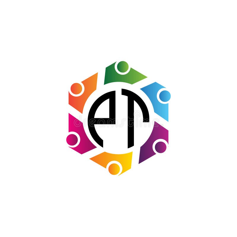 Community Hexagon Initial Letters PS Logo Stock Vector - Illustration ...