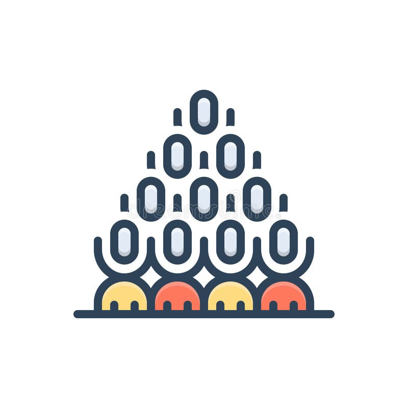 Color Illustration Icon for Community, Cluster and Teamwork Stock ...