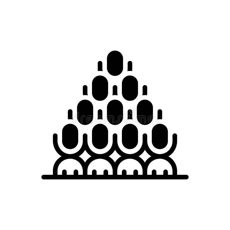 Black Solid Icon for Community, Cluster and Teamwork Stock Illustration ...