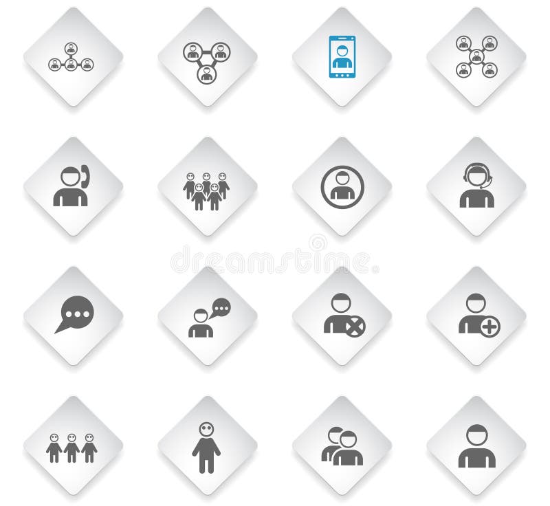 Community icon set stock vector. Illustration of connect - 135224371